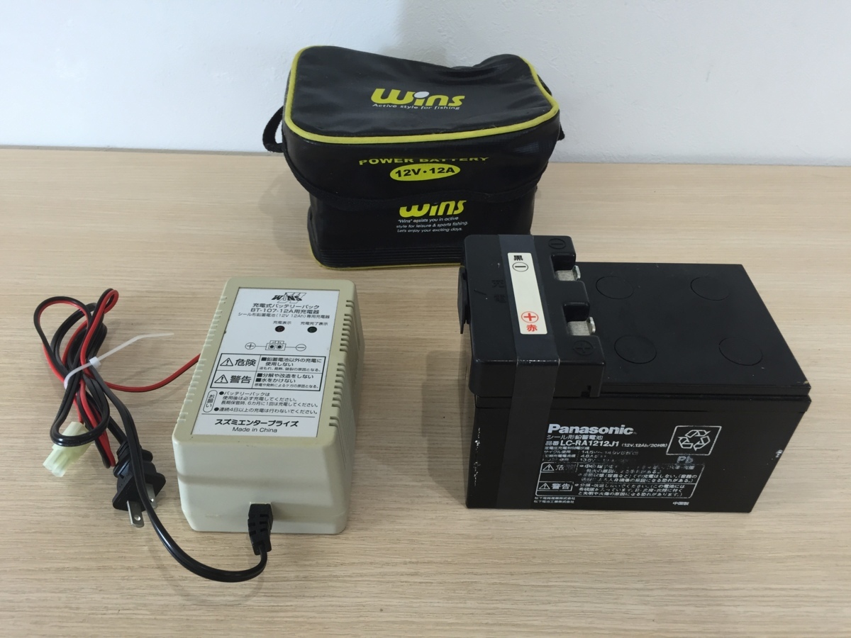WINS 充電式バッテリーパック BT-107-12A Panasonic シール形鉛蓄電池 LC-RA1212J1のお買取をさせていただきました。 | 不用品の出張買取リサイクルショップ【錬金堂】