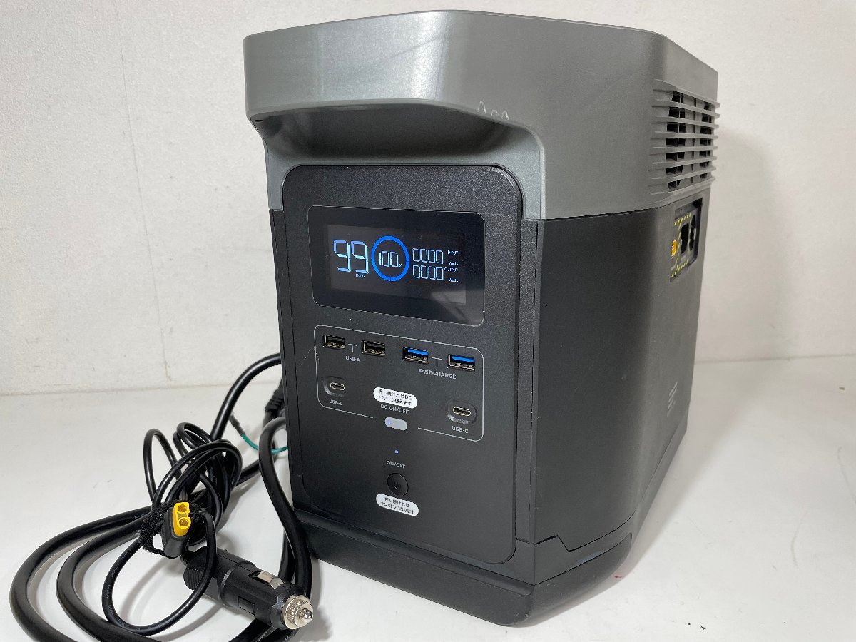 EcoFlow エコフロー ポータブル電源 ポータブルバッテリー AC総電力 1600W 100V 50Hz EFDELTA1300-JP EF3Proのお買取をさせていただきました ...